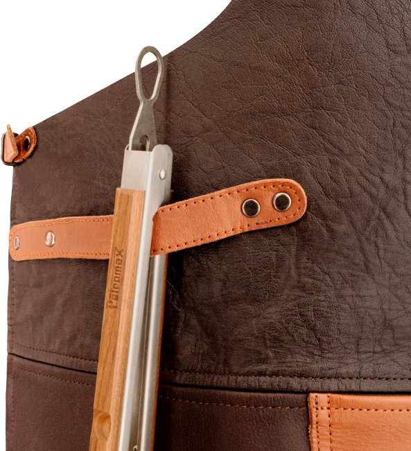 Buff Leather Apron with Cross Back Straps Petromax | Prismatch, Køb nu!